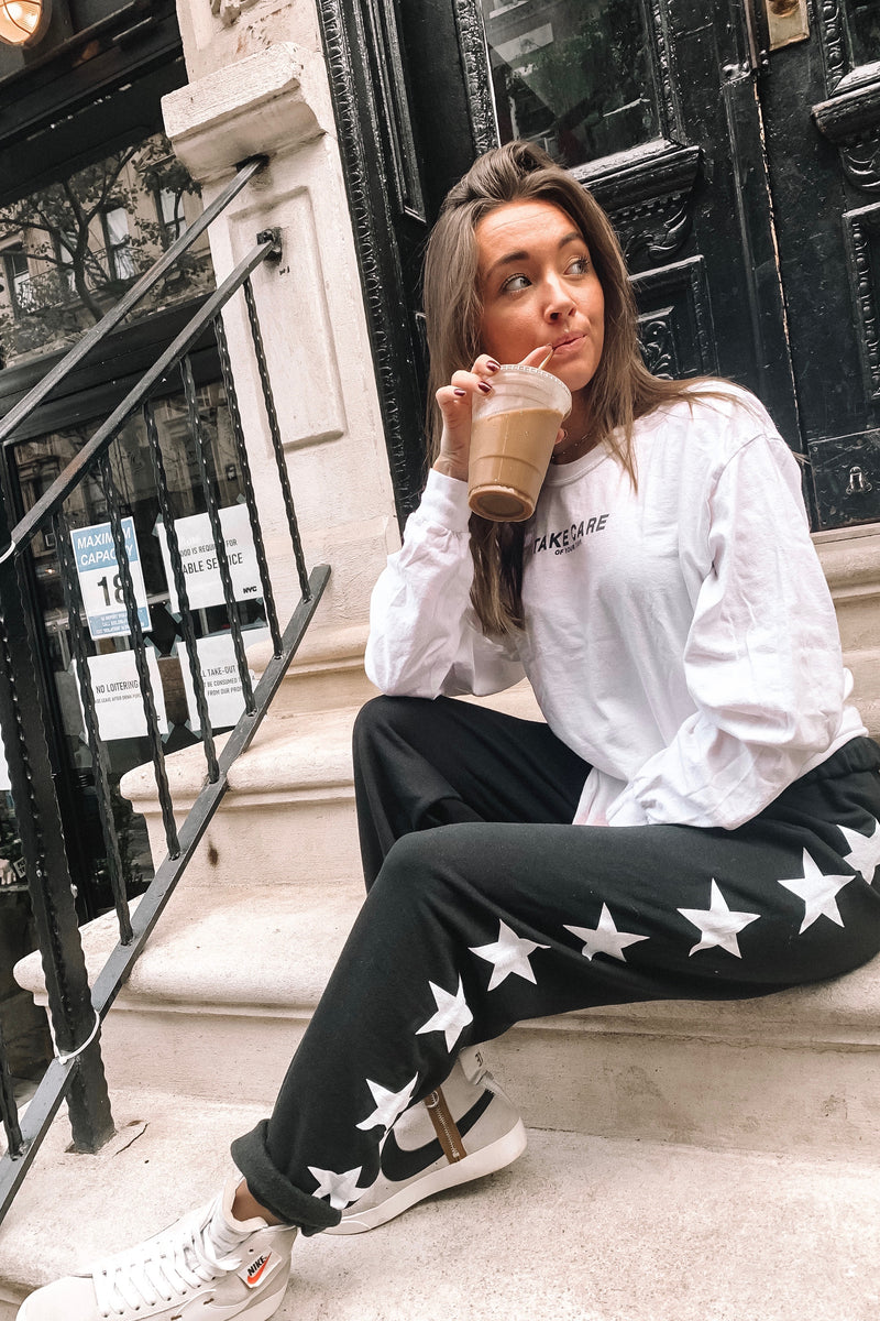 Black Star Side Sweats – STARFIT